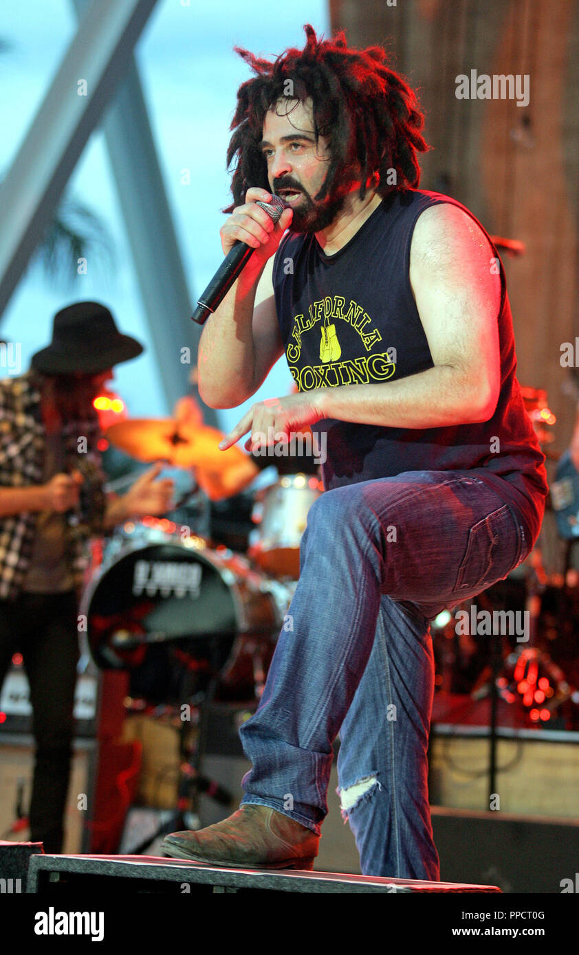 Adam Duritz with Counting Crows performs in concert at the Bayfront ...