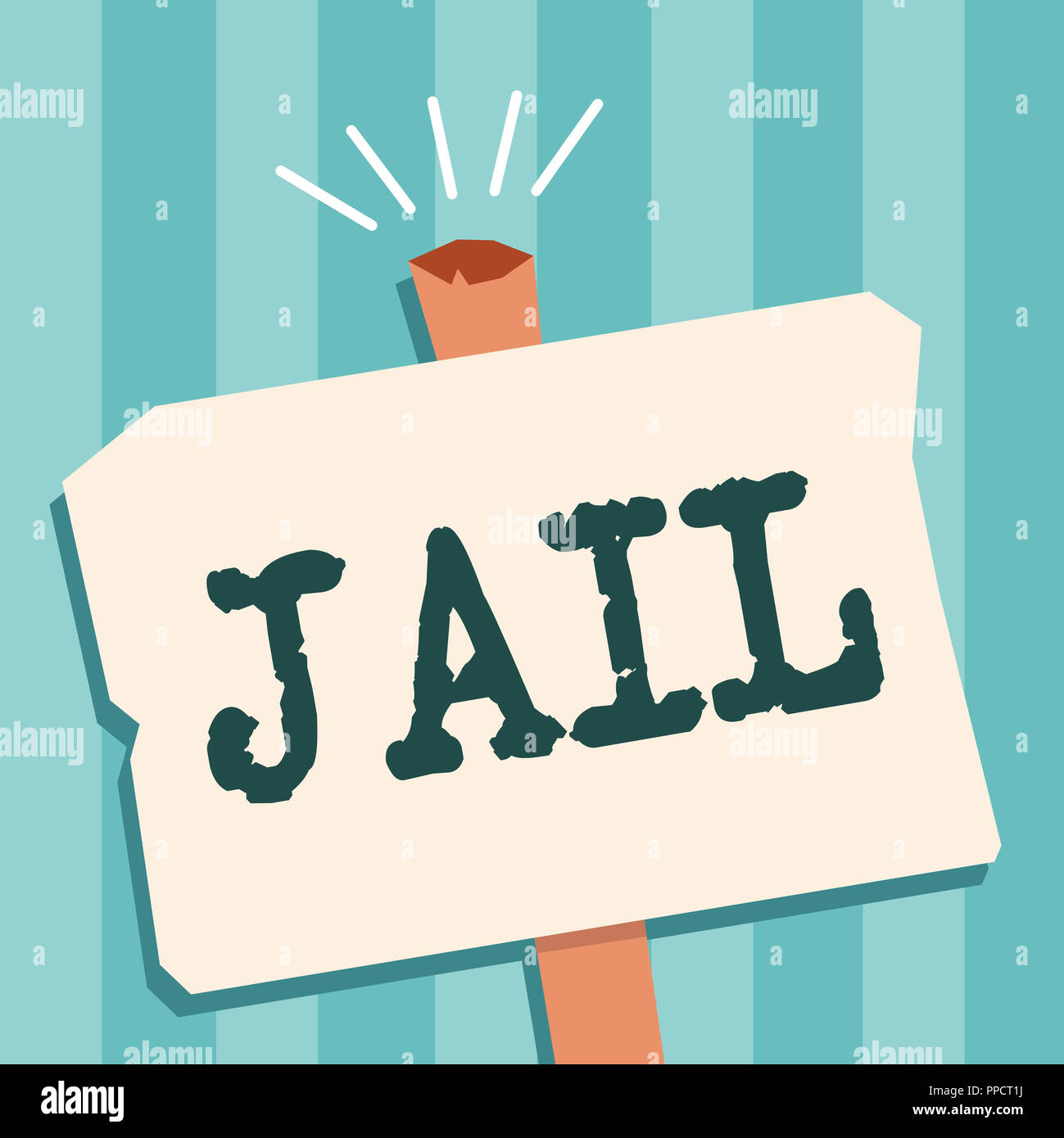 Word writing text Jail. Business concept for Place for the confinement ...