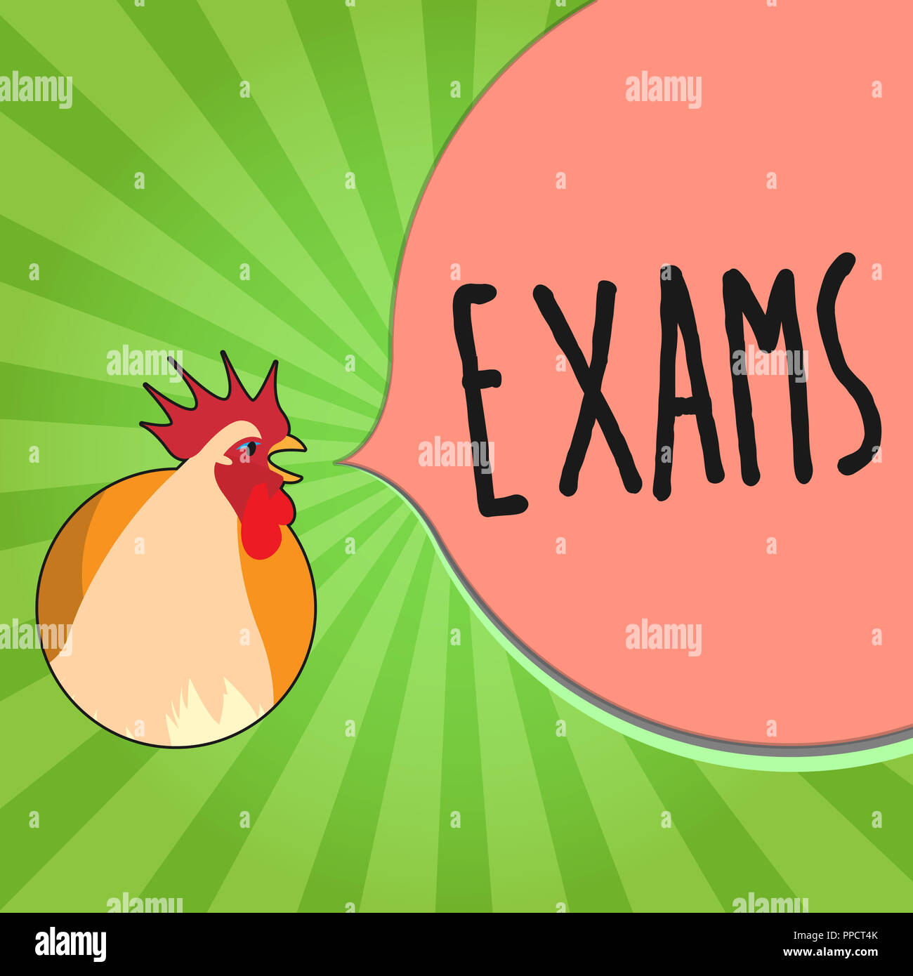 Handwriting text writing Exams. Concept meaning test of a specified ...