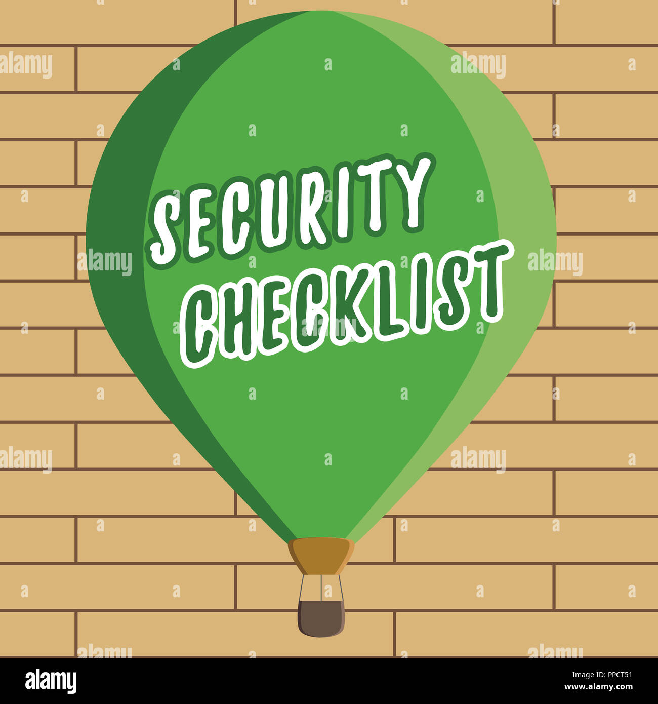 Handwriting Text Writing Security Checklist Concept Meaning Protection Of Data And System Guide