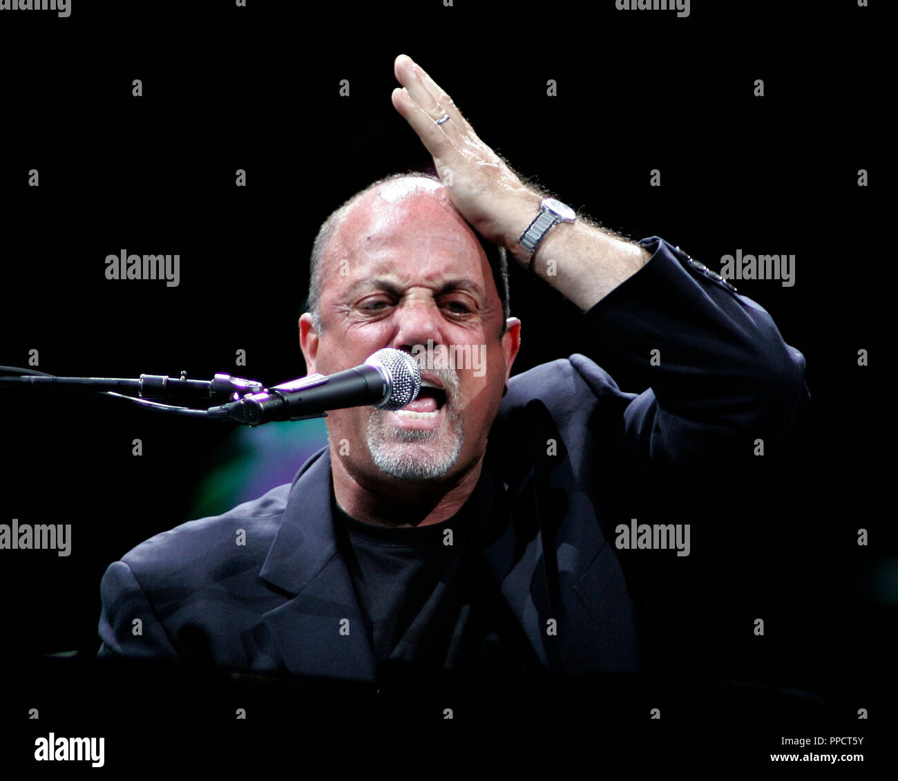 Billy Joel performs in concert at the American Airlines Arena in Miami ...