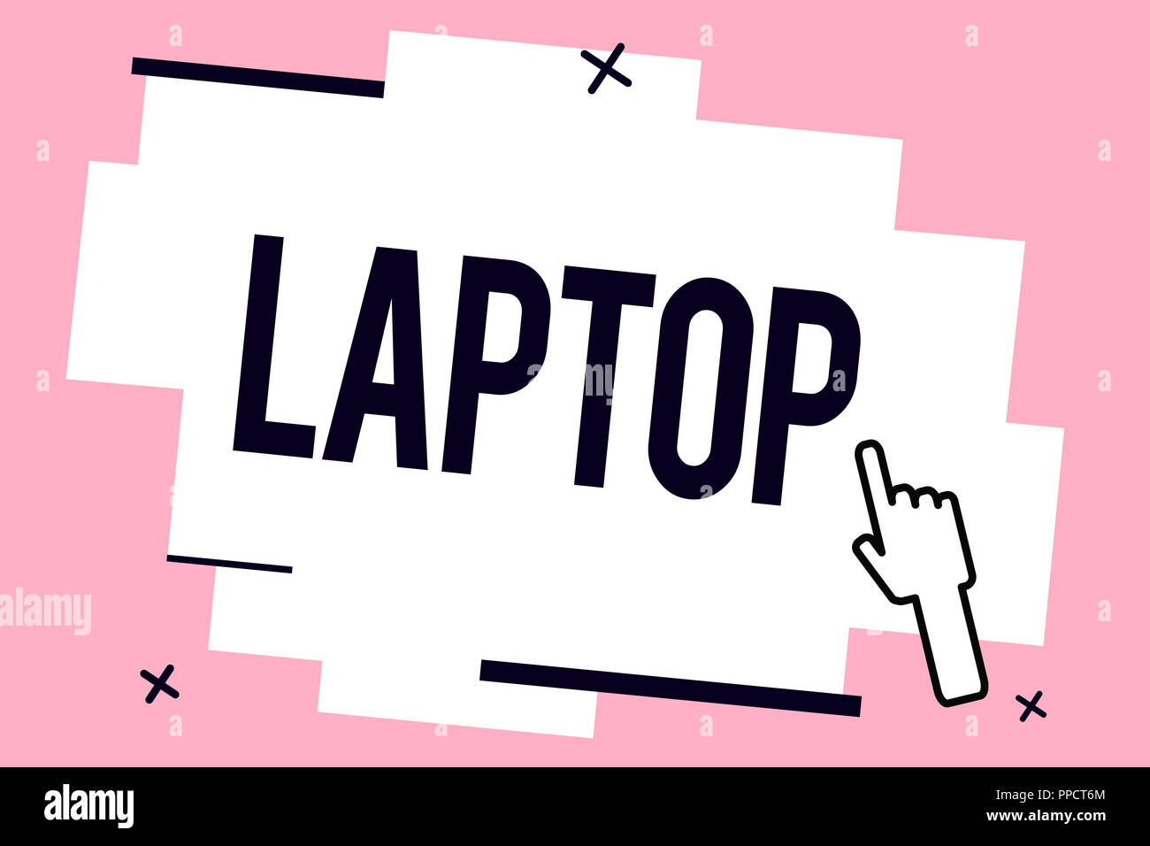 Conceptual hand writing showing Laptop. Business photo showcasing ...