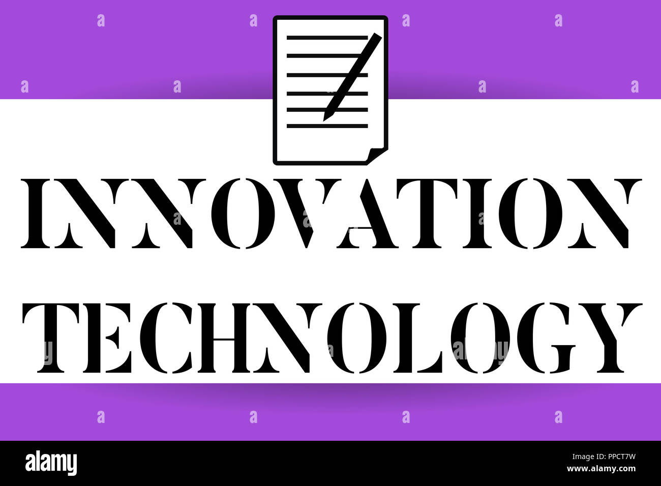 Handwriting text writing Innovation Technology. Concept meaning New ...