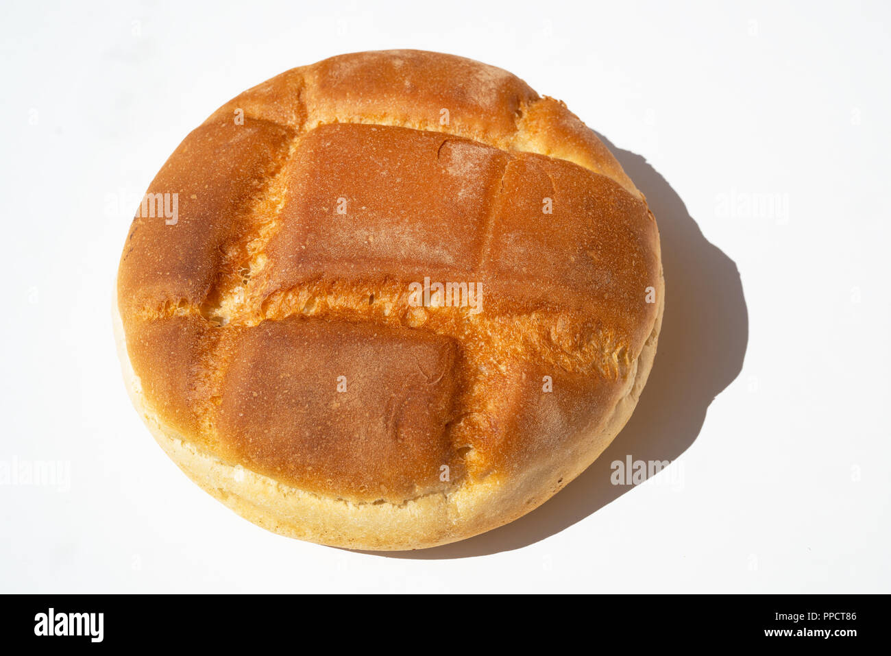 Round baked beautiful bread Round baked beautiful bread Stock Photo - Alamy