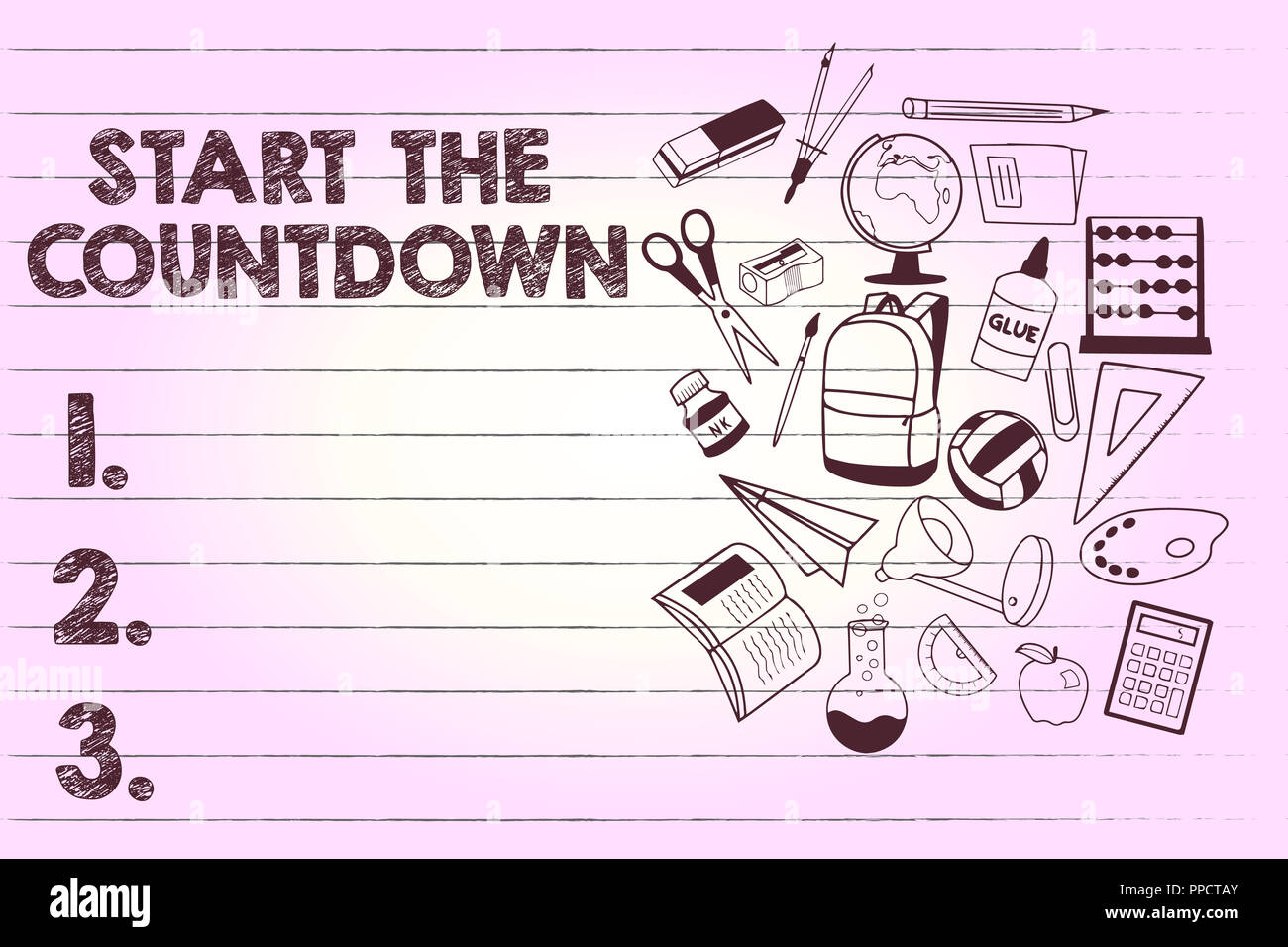 Text sign showing Start The Countdown. Conceptual photo Sequence of ... Text sign showing Start The Countdown. Conceptual photo Sequence of ...
