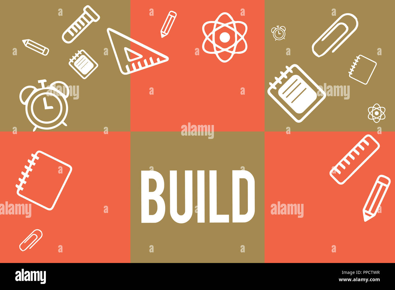 Handwriting text writing Build. Concept meaning Construct something by ...