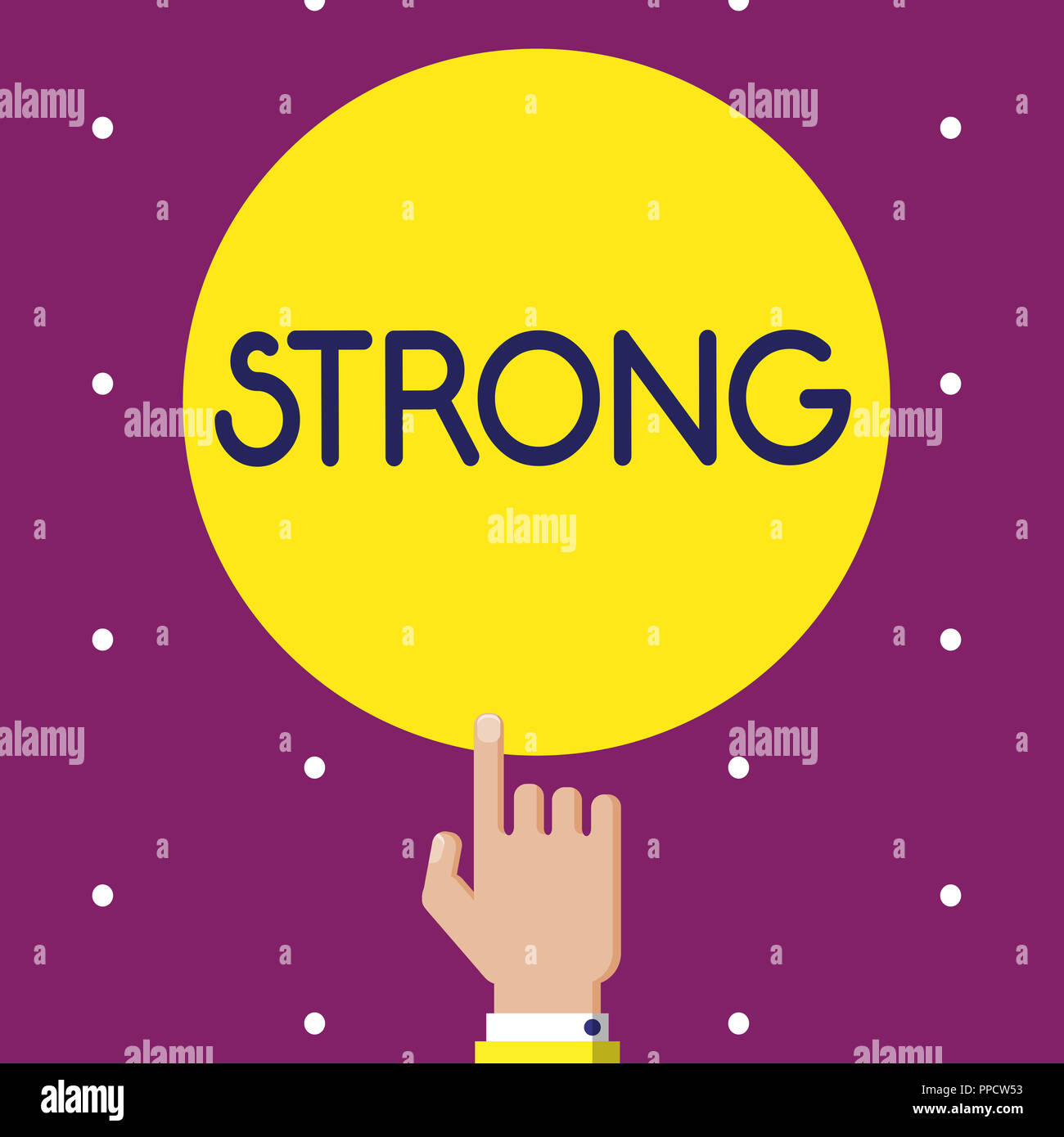 Conceptual hand writing showing Strong. Business photo showcasing ...