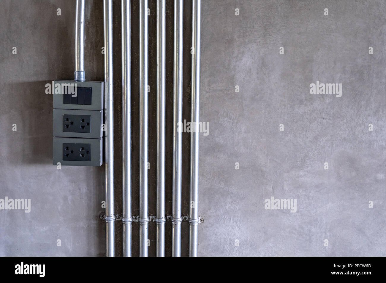 electric socket outlets on wall Stock Photo - Alamy