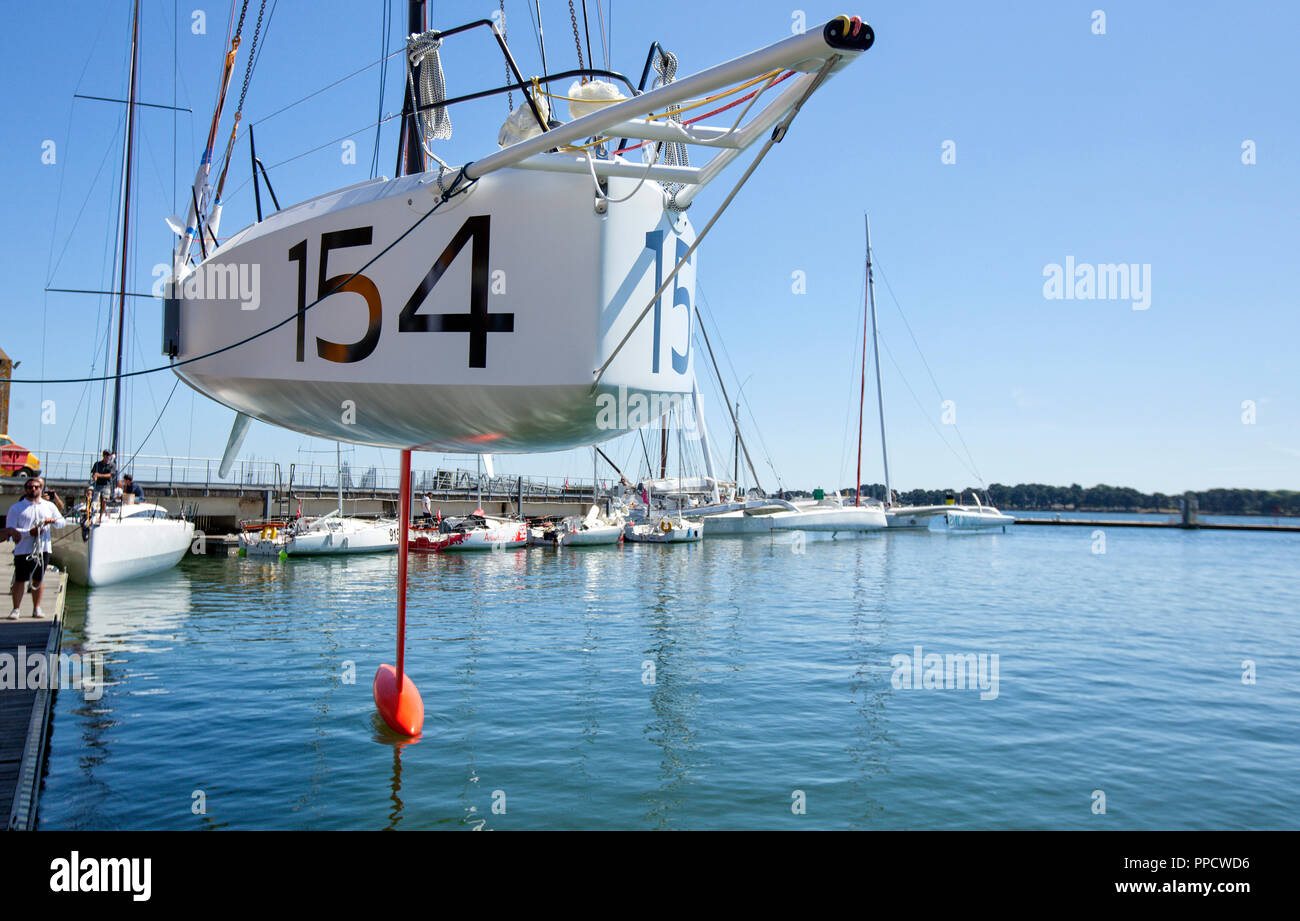 Launch of the Lift 40 Class 40 Black Mamba for the skipper Yoann ...