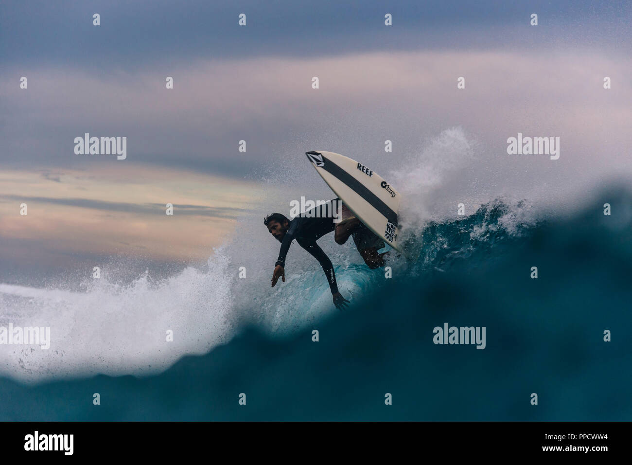 Surfer riding wave hi-res stock photography and images - Alamy