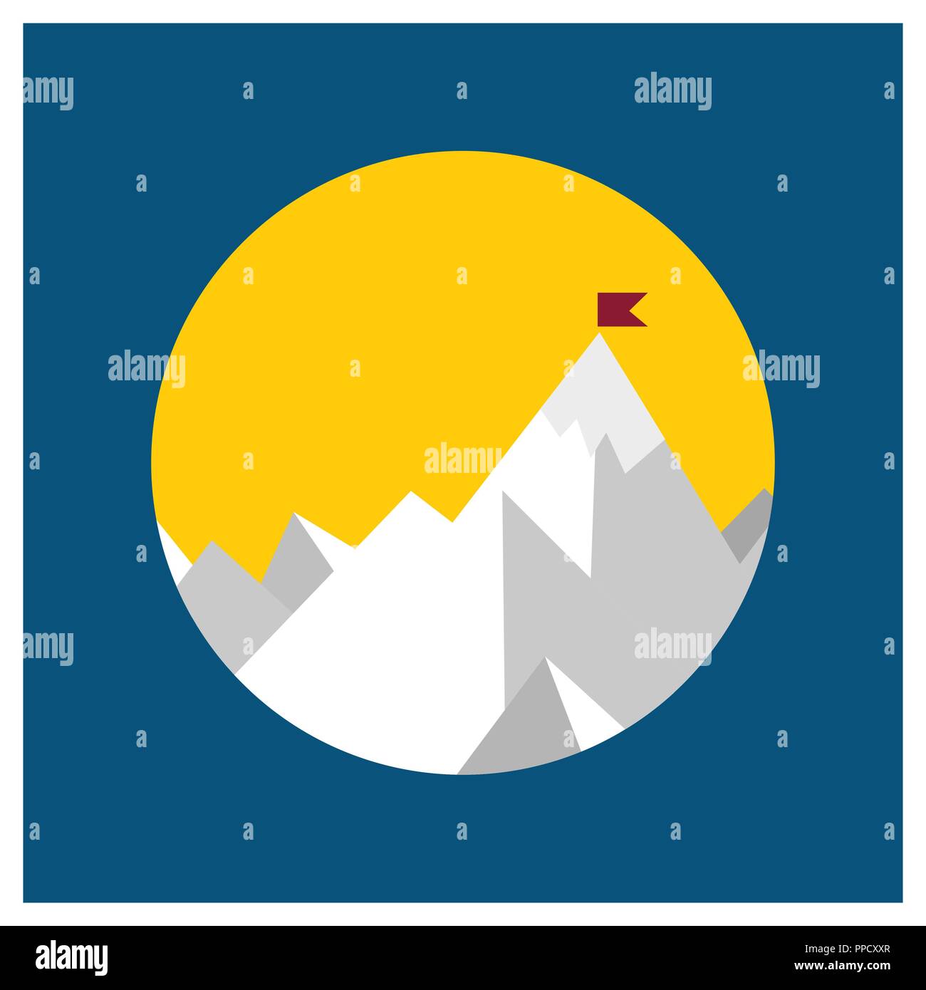 Mountains with clouds design vector Stock Vector Image & Art - Alamy