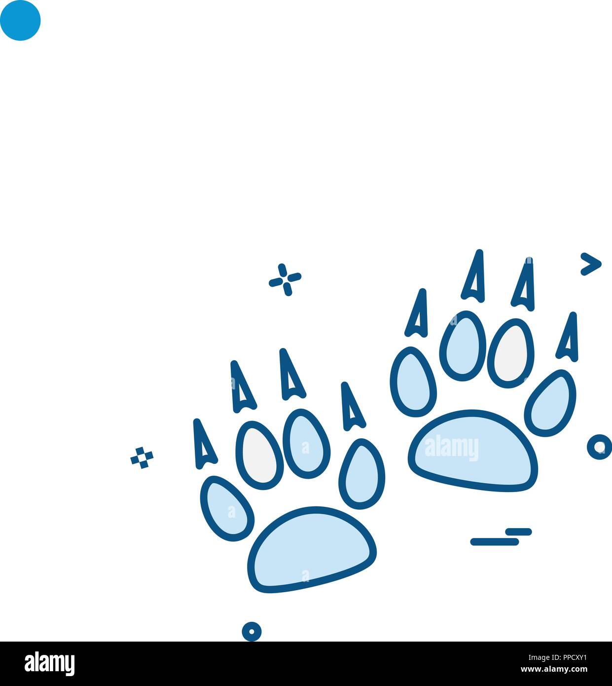 Animal paws icon design vector Stock Vector Image & Art - Alamy