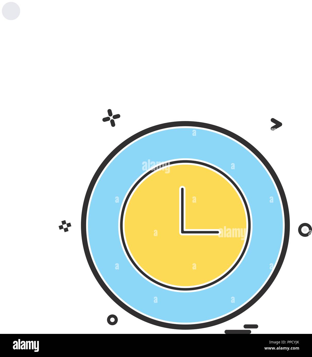 clock basic icon vector design Stock Vector Image & Art - Alamy