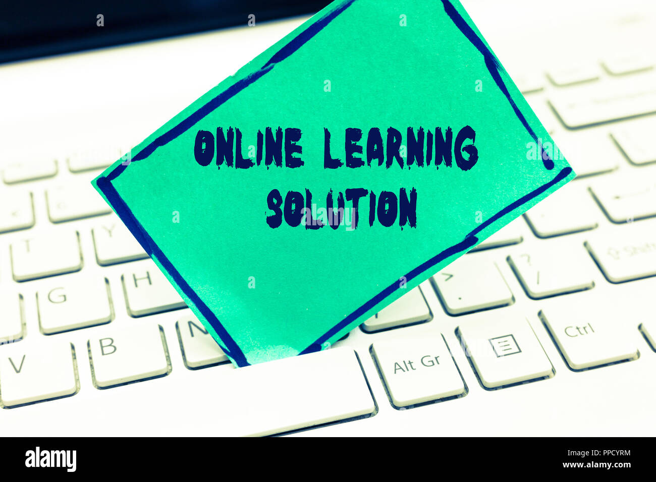 Word writing text Online Learning Solution. Business concept for use of ...