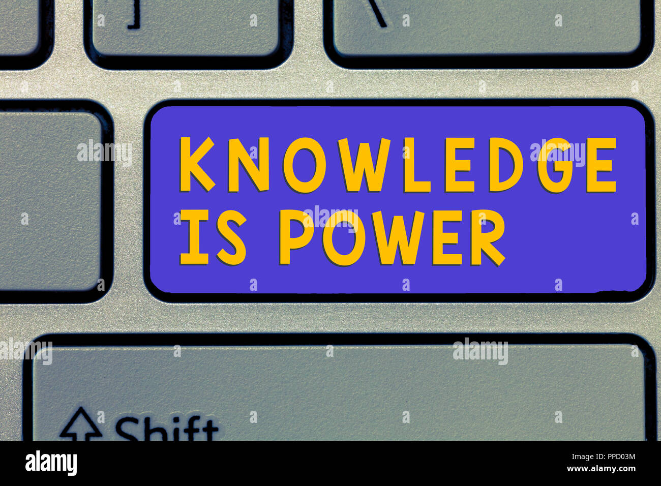 Handwriting text Knowledge Is Power. Concept meaning skills acquired ...