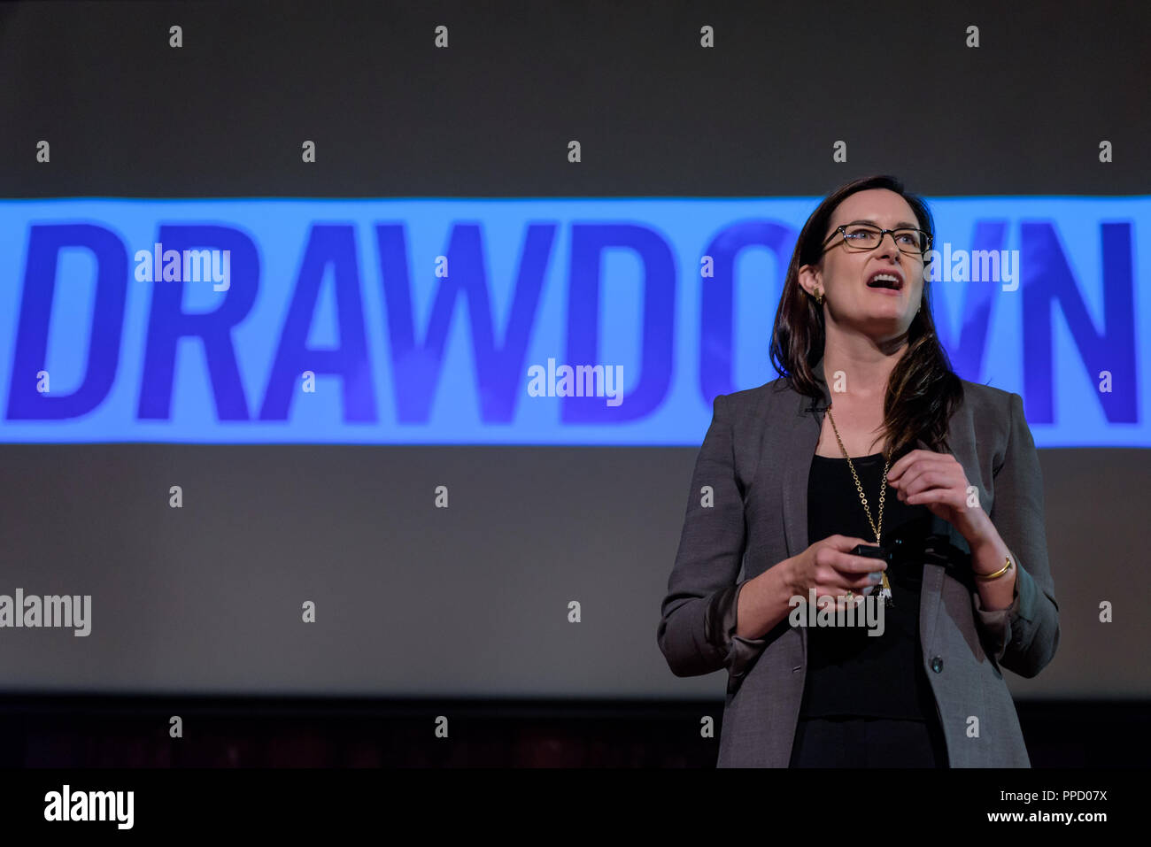 New York, United States. 24th Sep, 2018. Dr. Katharine Wilkinson ...