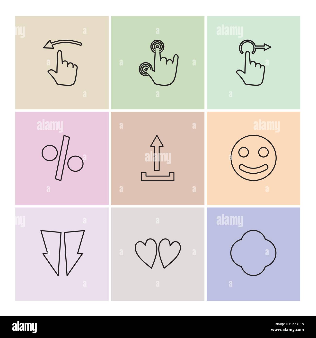 emoji , upload, percentage , hands , pointer , arrows , directions ...