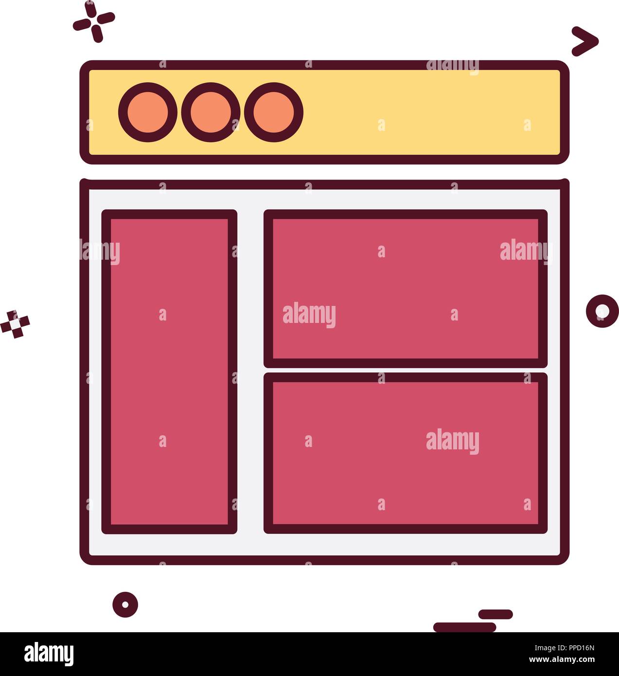 Web layouts icon design vector Stock Vector Image & Art - Alamy