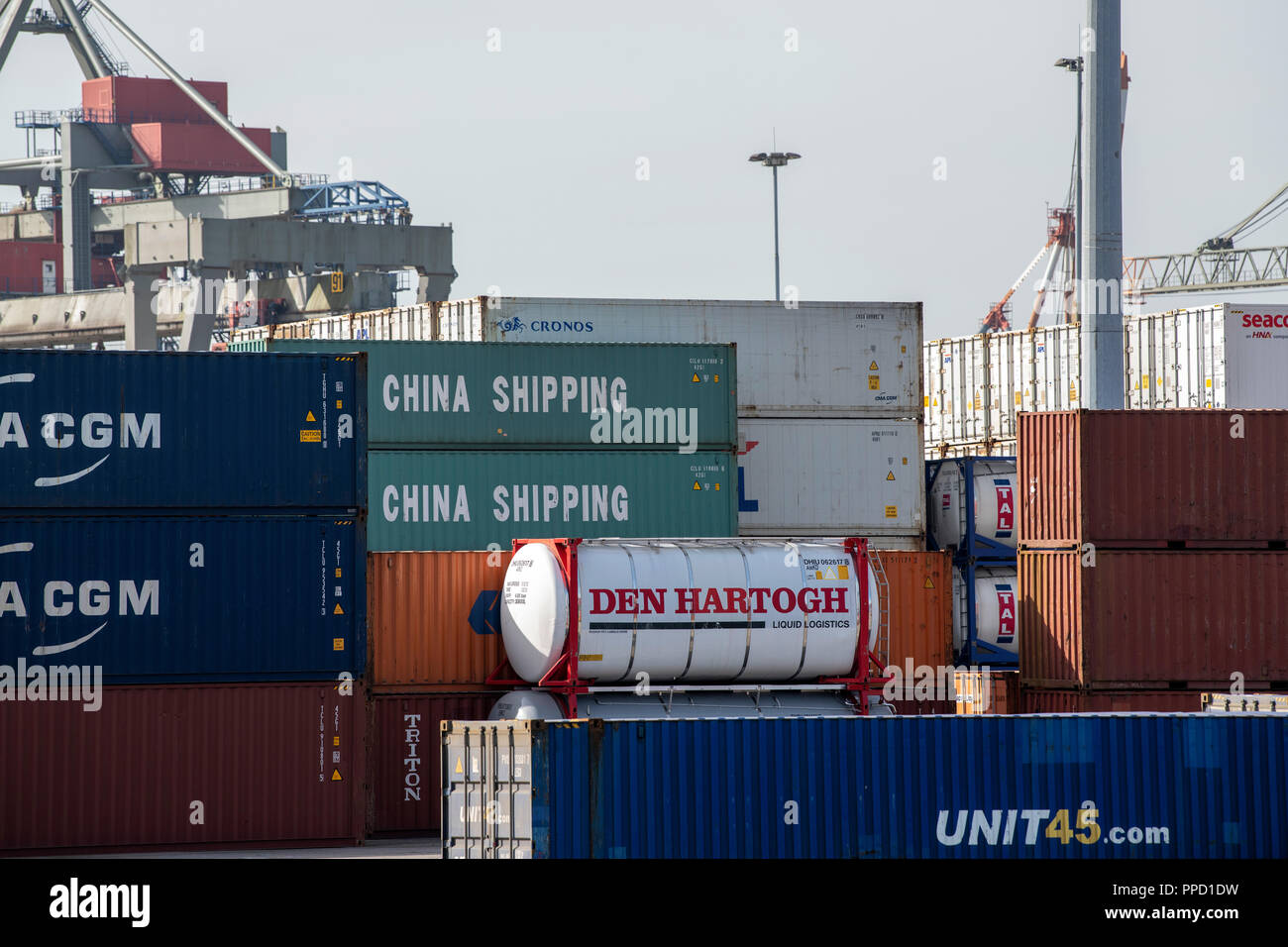 The Netherlands - Rotterdam Harbour - Maritime transportation - Cargo ...