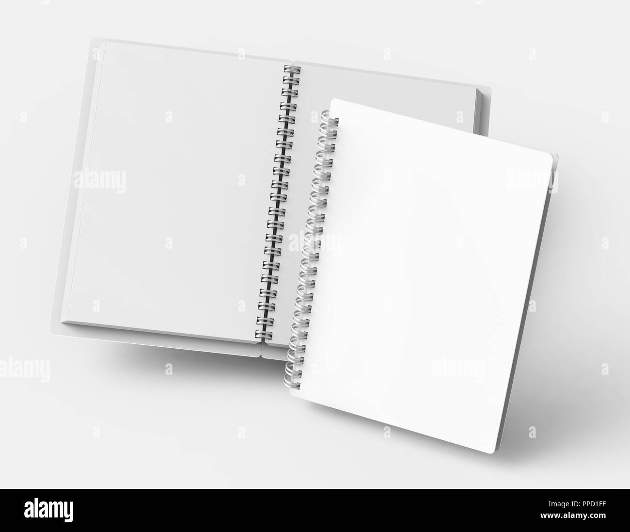 Blank page notebooks Black and White Stock Photos & Images - Alamy