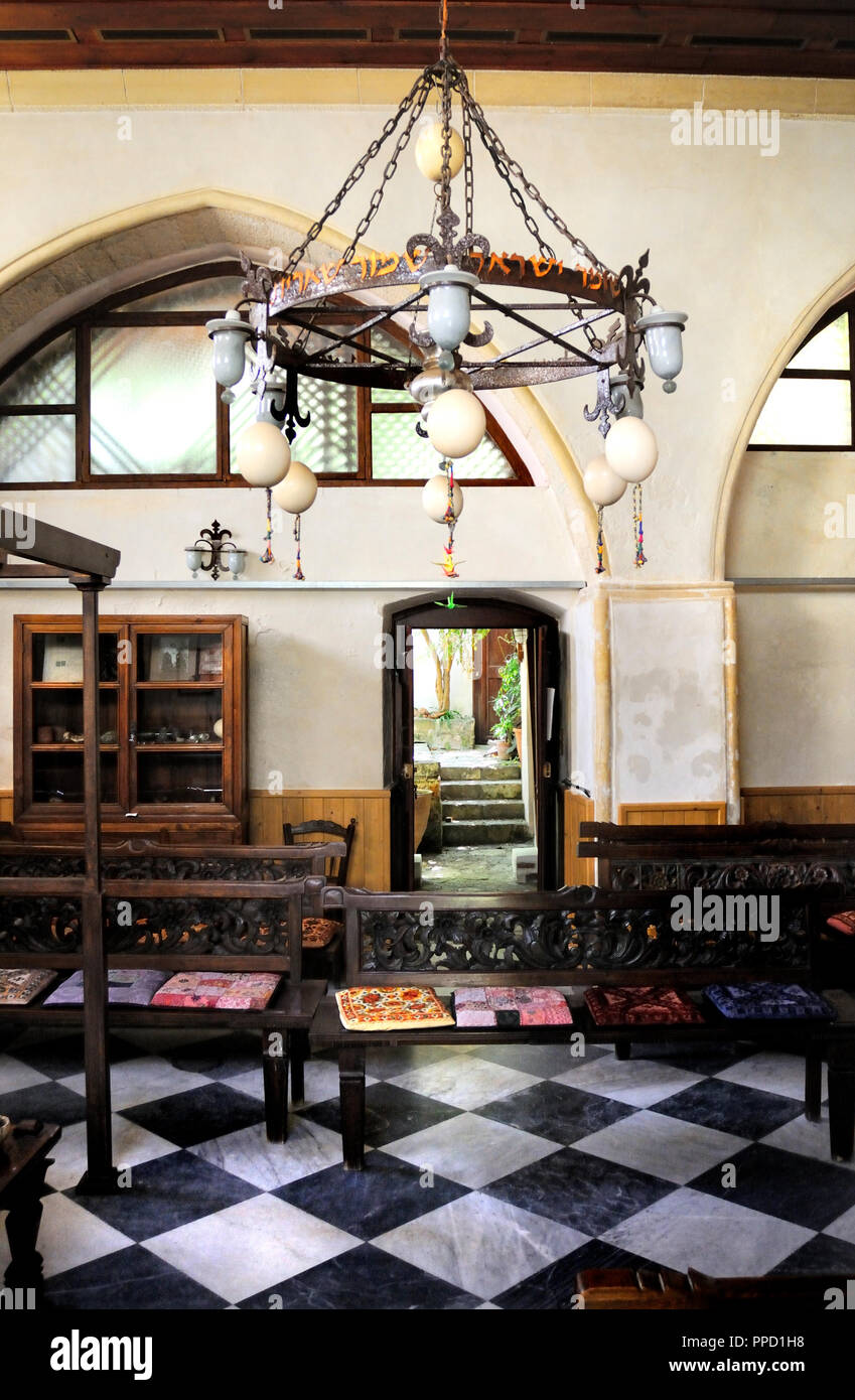 Hania, Crete, Greece. Etz Hayyim Synagogue (interior Stock Photo - Alamy