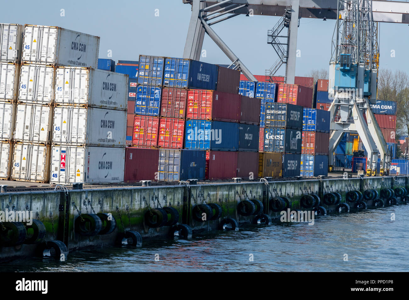 The Netherlands - Rotterdam Harbour - Maritime transportation - Cargo ...