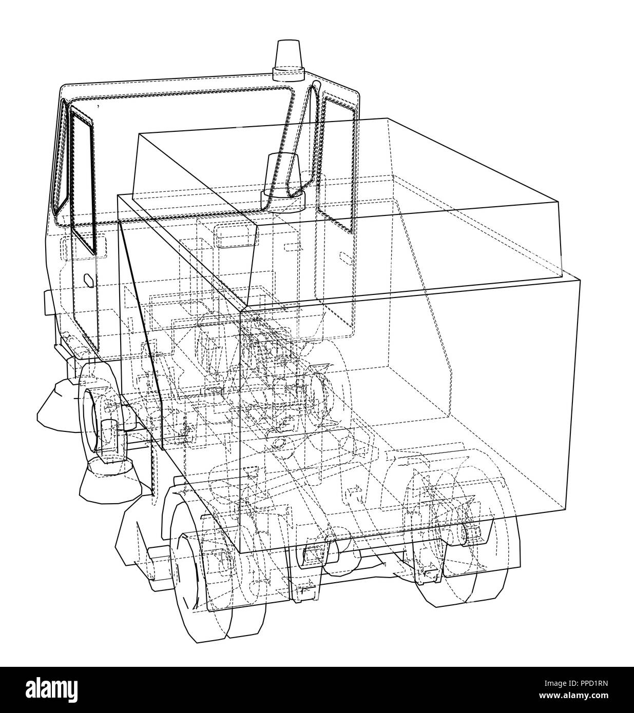 Small Street Clean Truck Concept Stock Vector Image & Art - Alamy