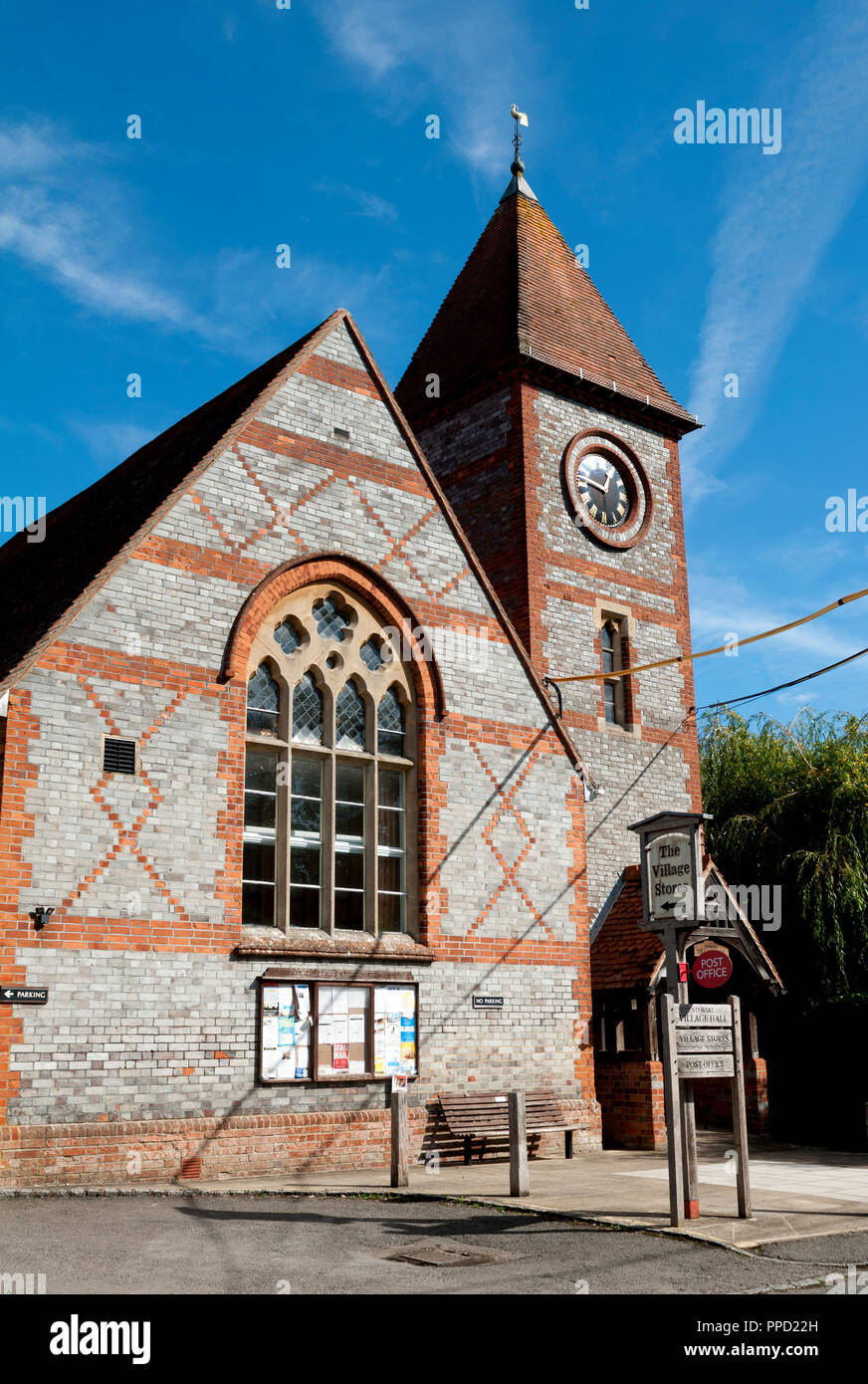 The village hall, Brightwell-cum-Sotwell, Oxfordshire, England, UK ...