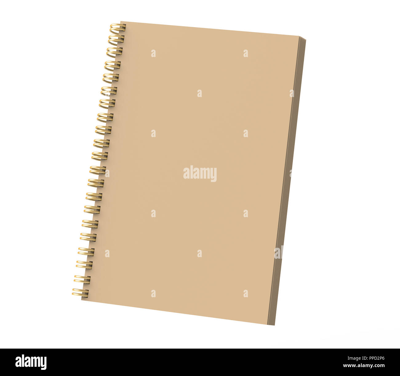 Kraft paper hard cover book floating in the air, 3d rendering Stock ...