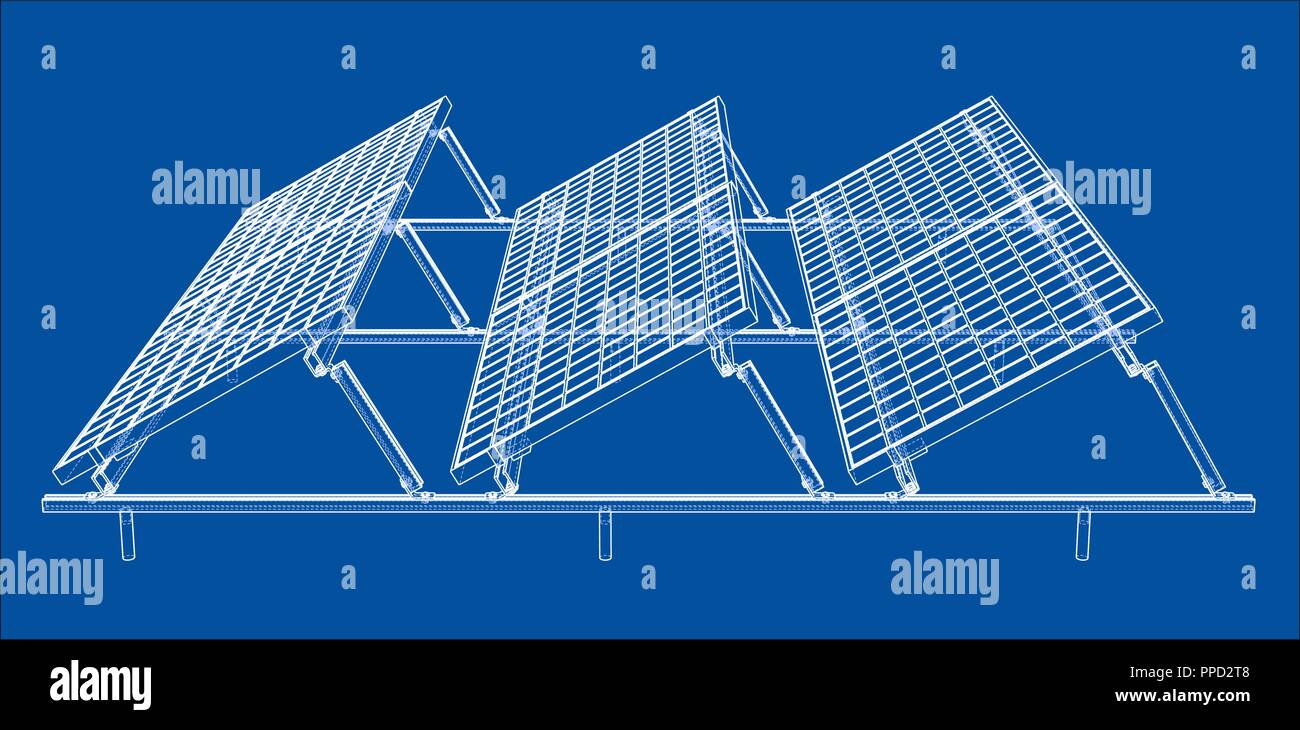 Solar Panel Concept Stock Vector Image & Art - Alamy