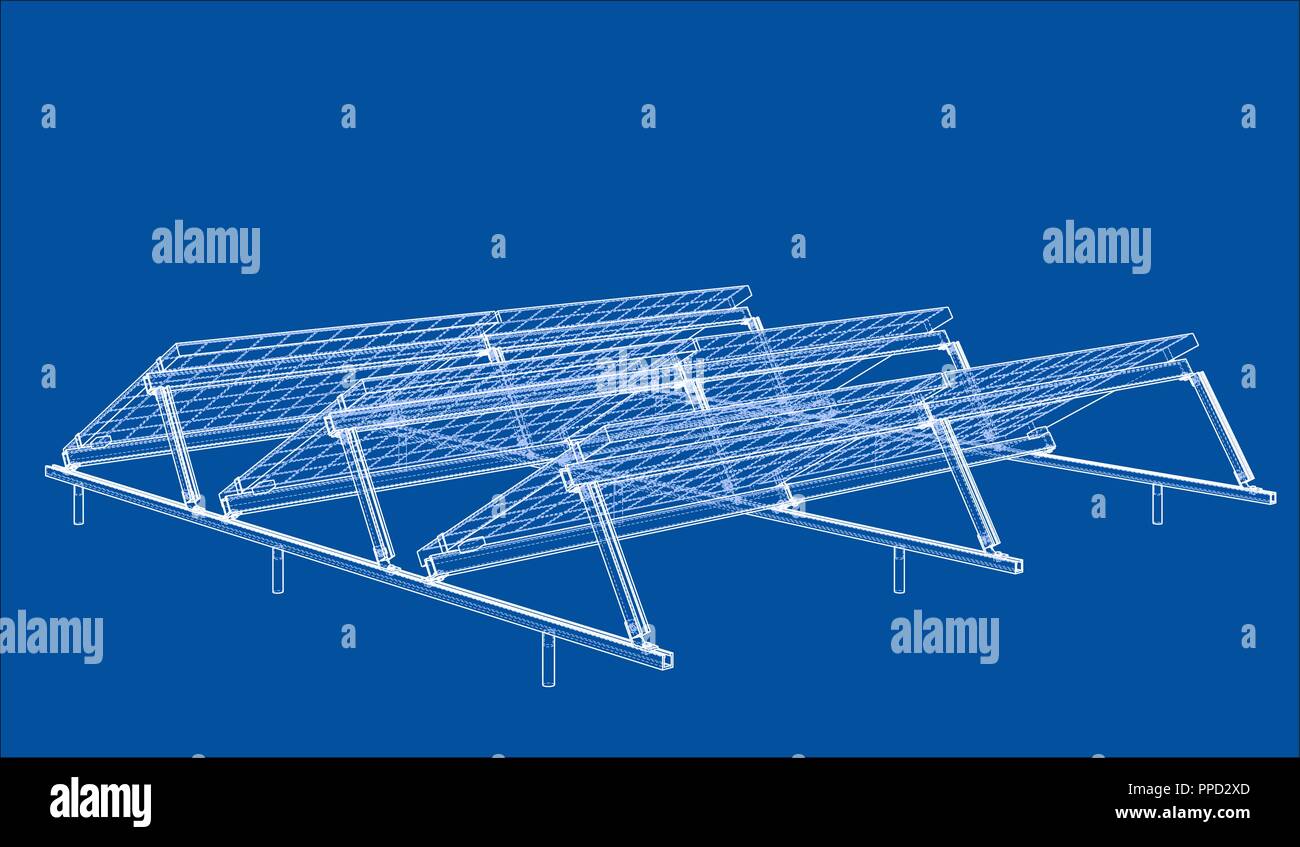 Solar cell structure Stock Vector Images - Alamy