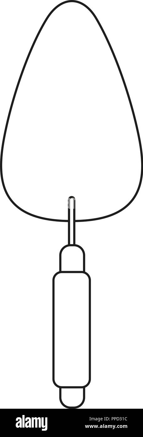 Home trowel icon outline Stock Vector Images - Alamy