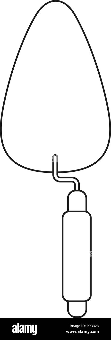 Line art black and white trowel top view Stock Vector Image & Art - Alamy Line art black and white trowel top view Stock Vector Image & Art - Alamy