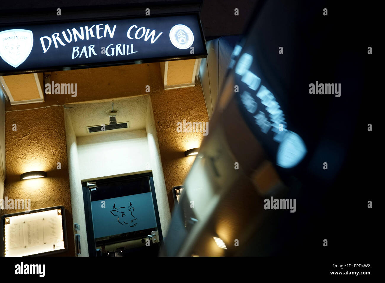 The "Drunken Cow" restaurant in Munich, 2016 Stock Photo - Alamy