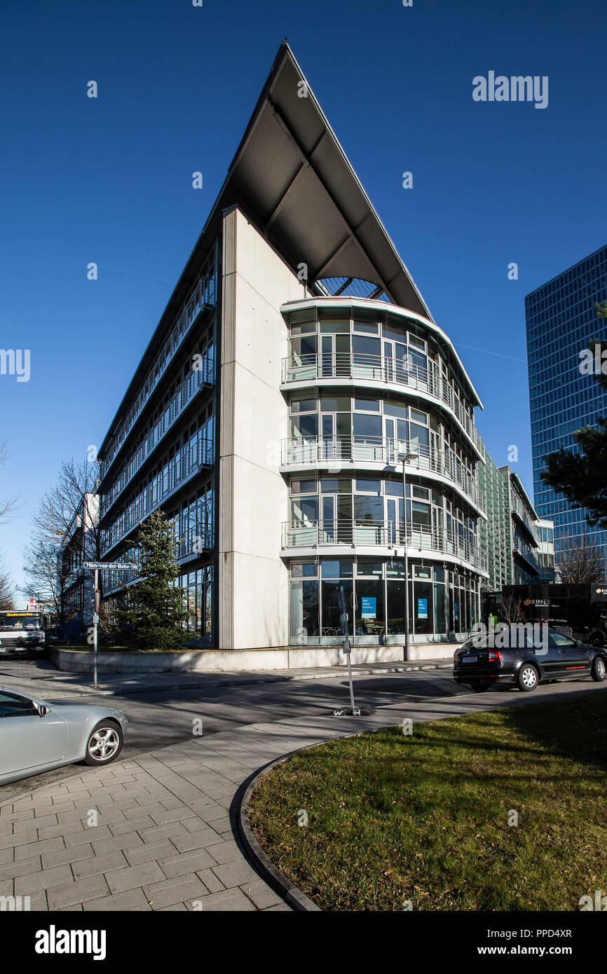 The new CSU party headquarters in Mies-van-der-Rohe-Strasse 1 in Munich ...