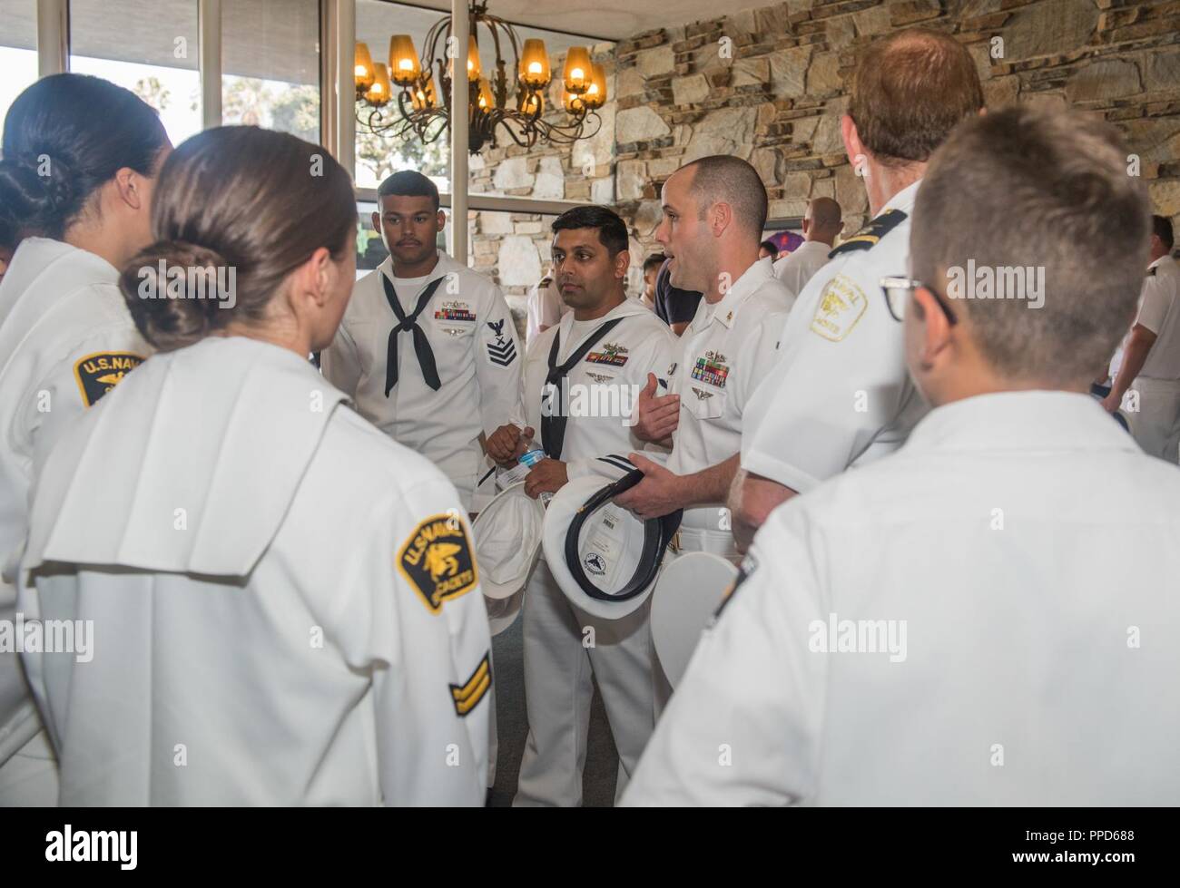 ANGELES (Sept. 1, 2018) Chief Damage Controlman Ty Griffin, assigned to ...