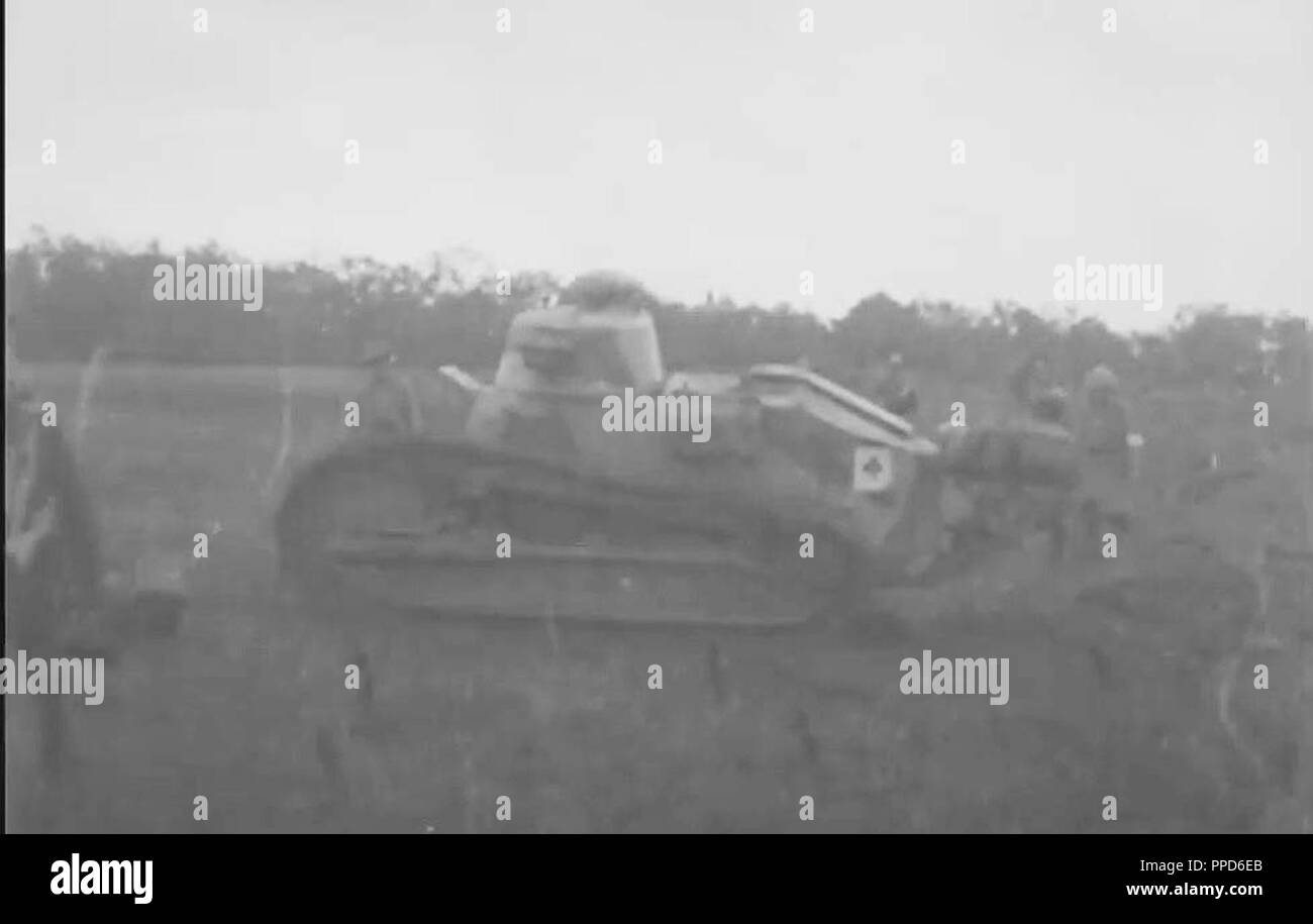 An American light tank advances in support of the 42nd "Rainbow ...