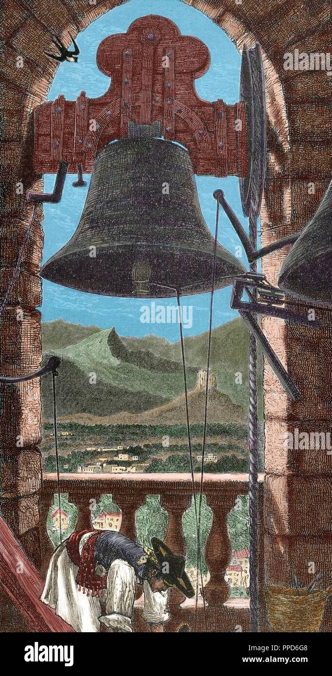 Cathedral bell inside rope hi-res stock photography and images - Alamy