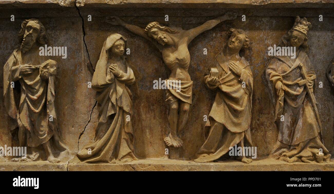 Crucifixion with a donor hi-res stock photography and images - Alamy