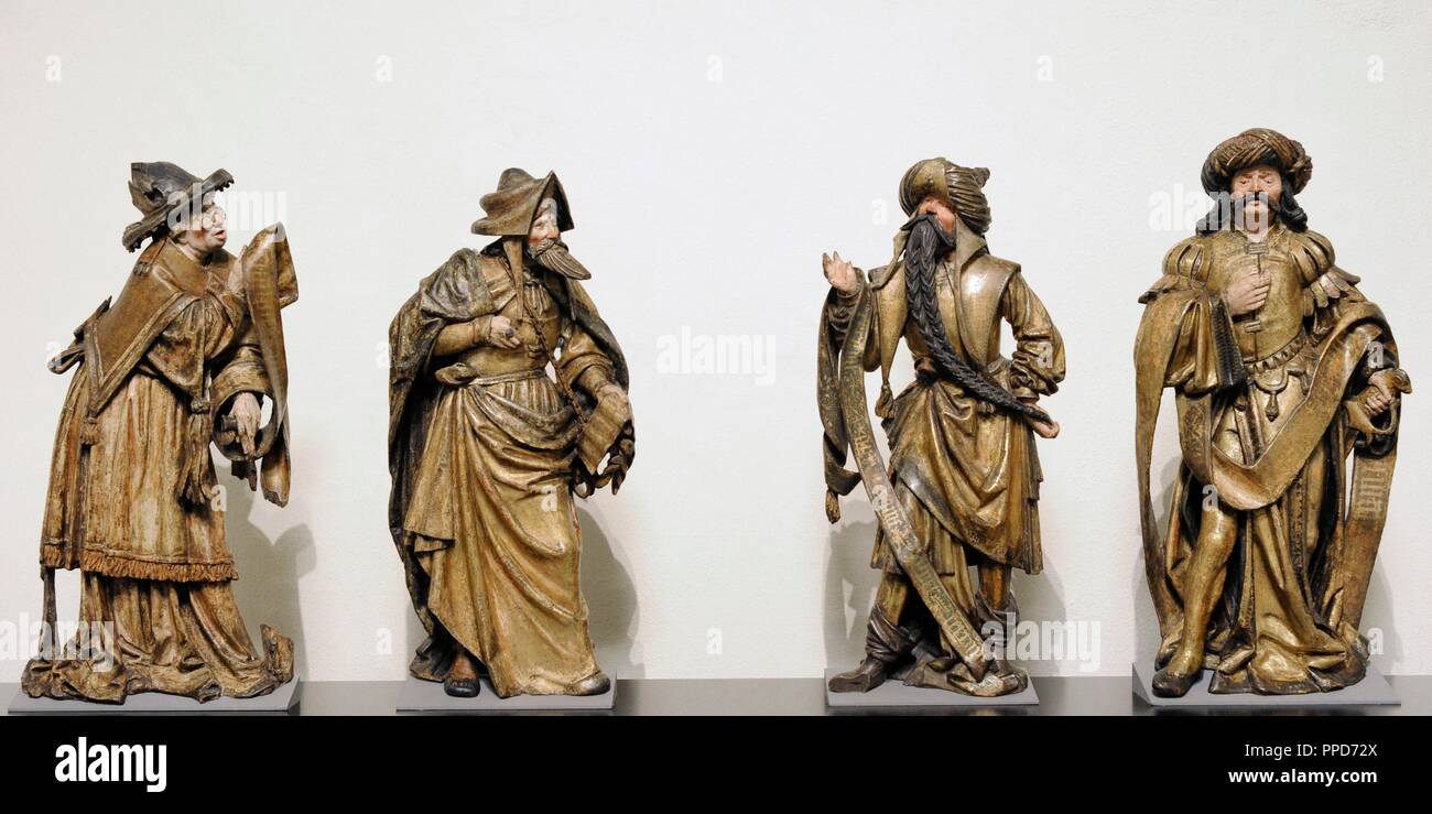 Four Patriarchs from a depiction of the Tree of Jesse. Antwerp, c. 1520 ...