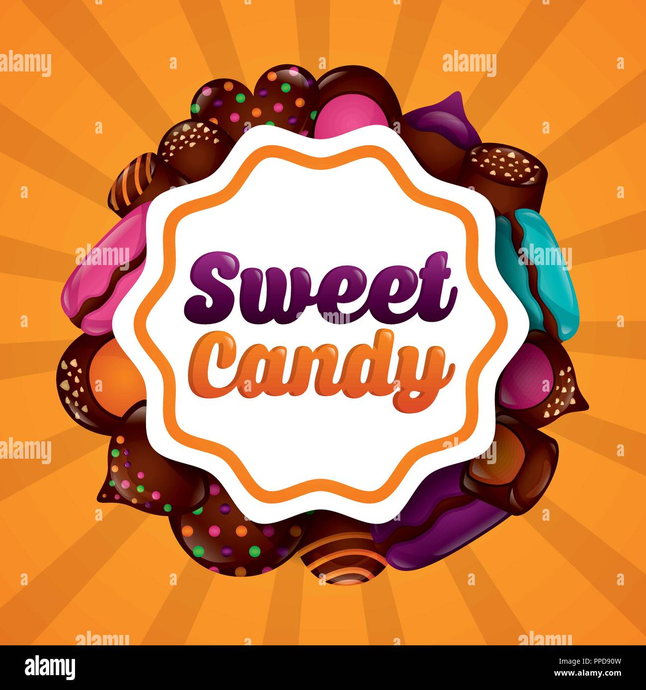 sweet candy concept Stock Vector Image & Art - Alamy