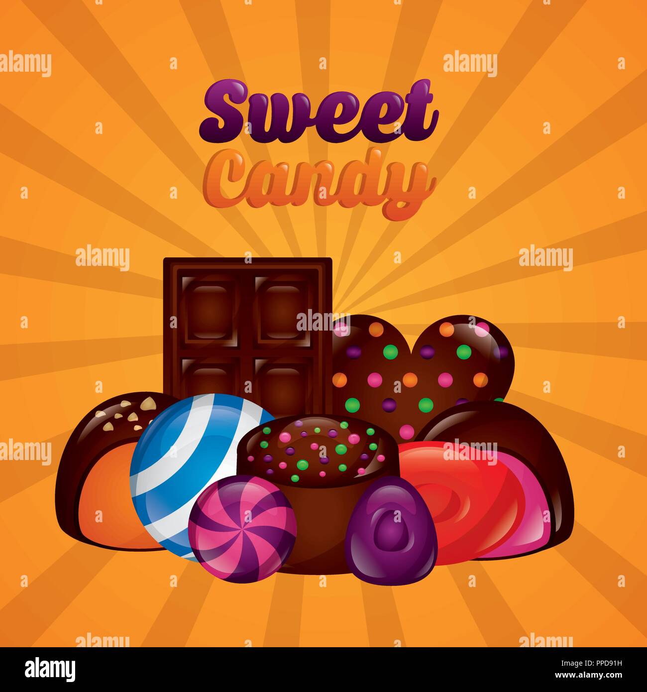 sweet candy concept Stock Vector Image & Art - Alamy