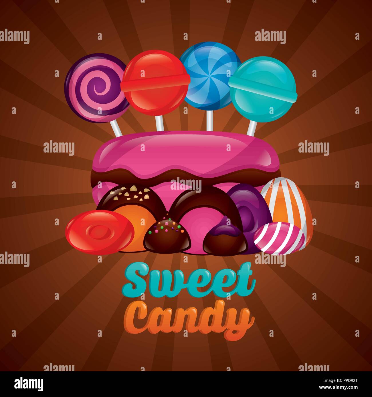 sweet candy concept Stock Vector Image & Art - Alamy