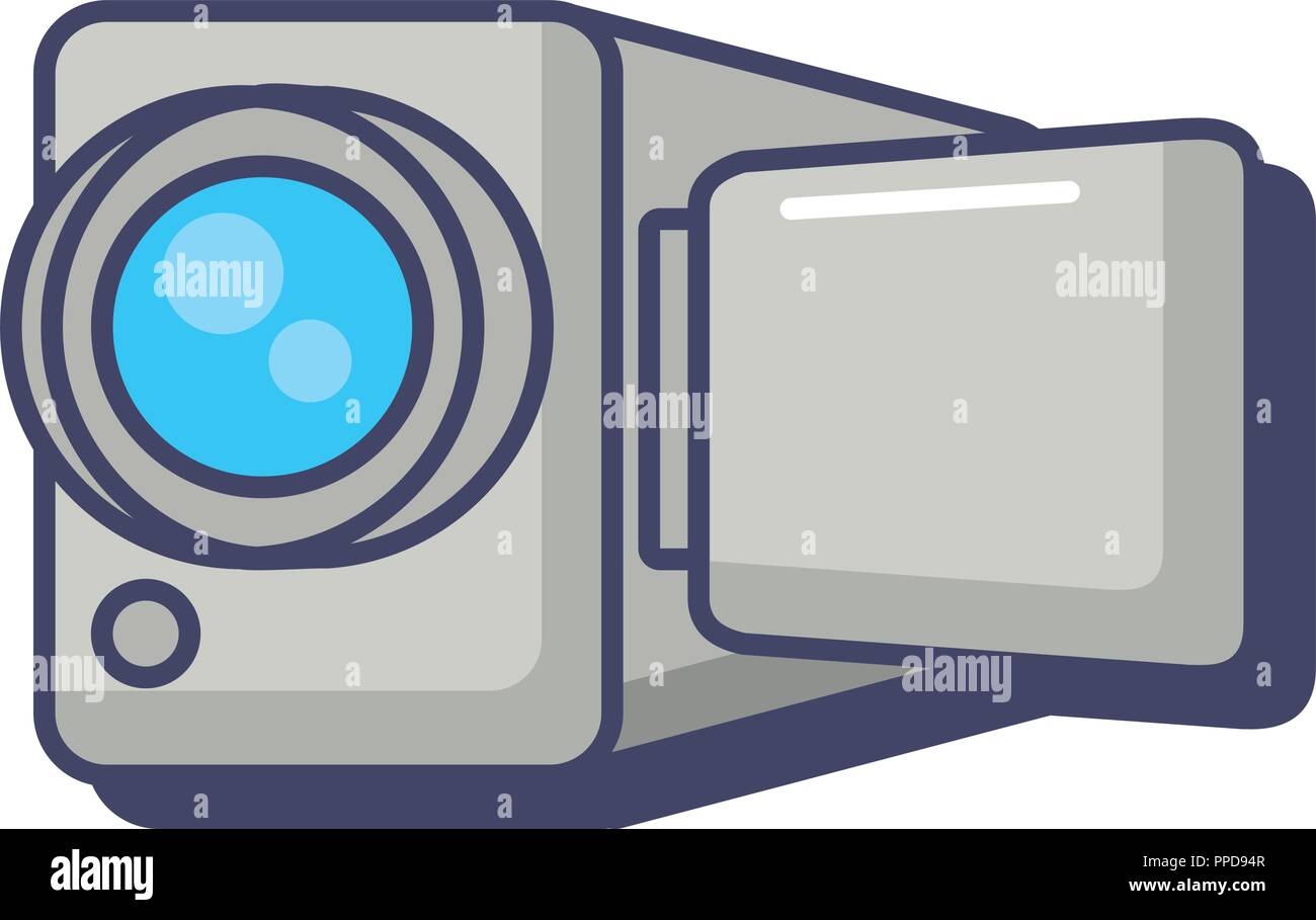 camera record video device technology innovation vector illustration ...