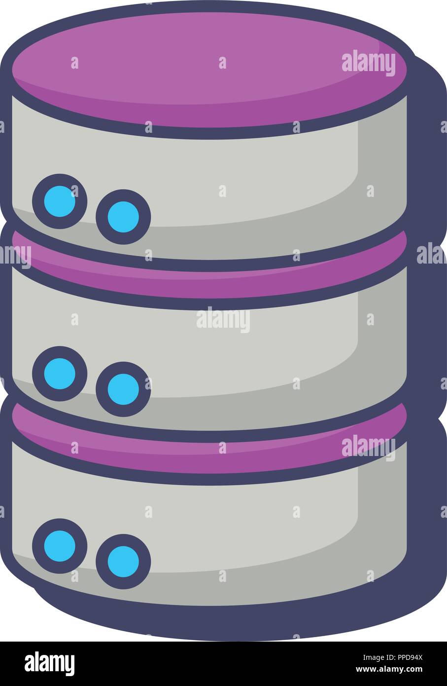 database server storage center data information innovation vector ...