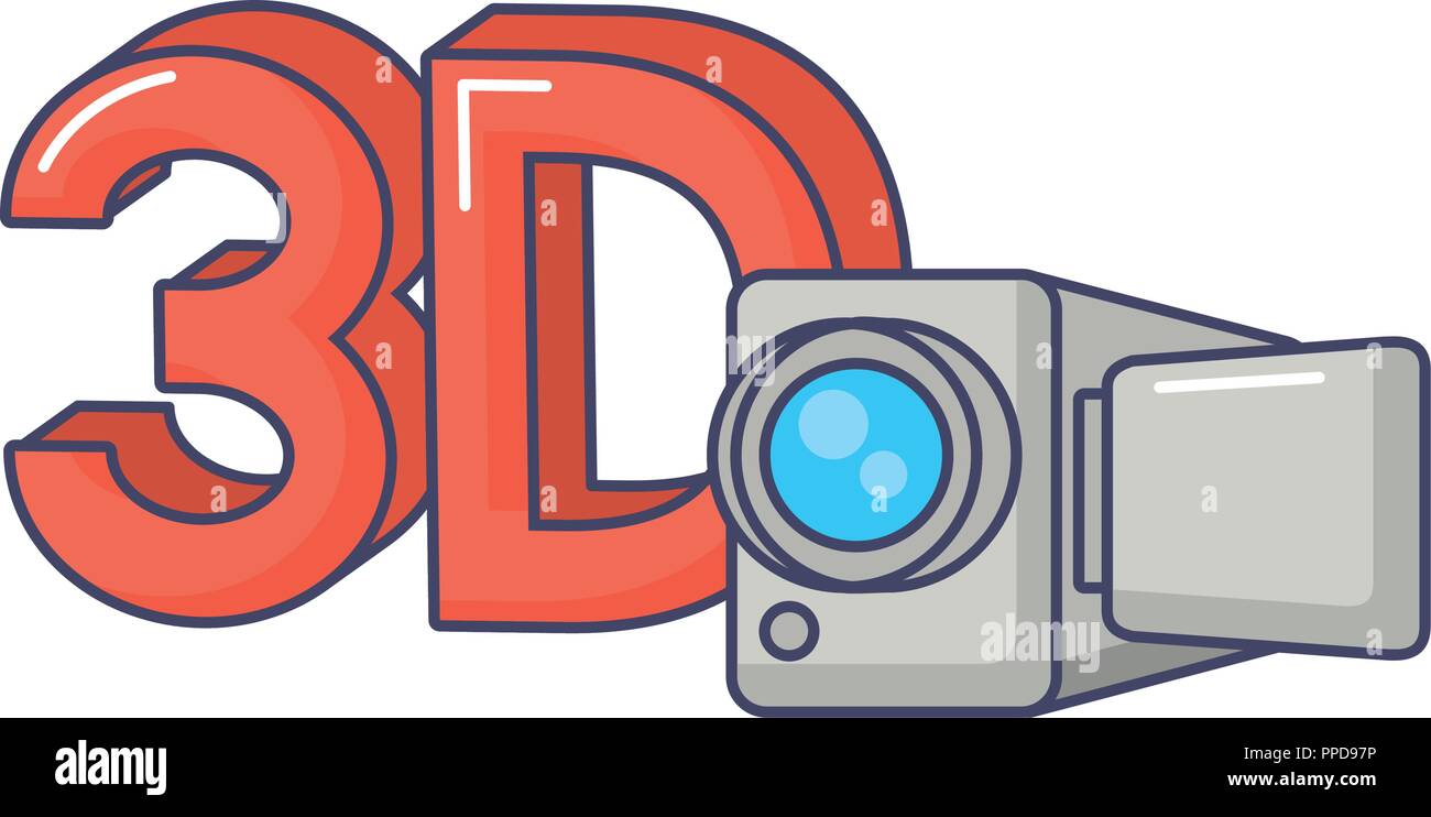 3d digital camera record technology innovation innovation vector ...