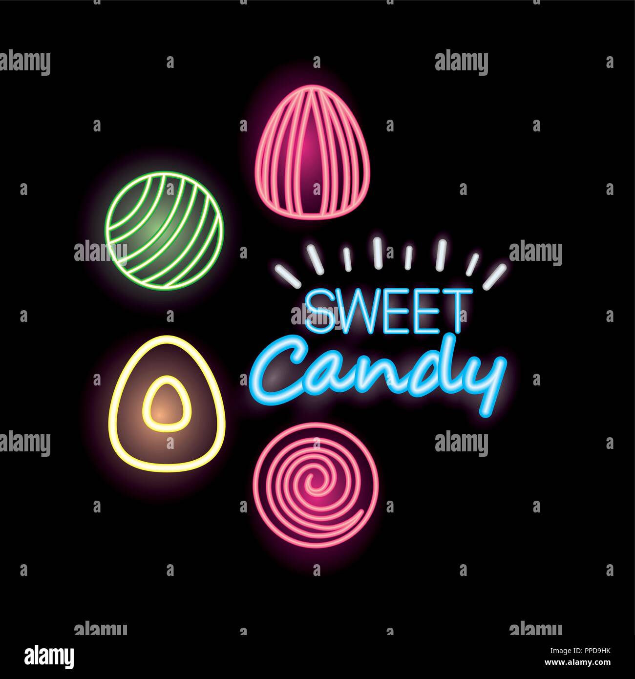 sweet candy concept Stock Vector Image & Art - Alamy