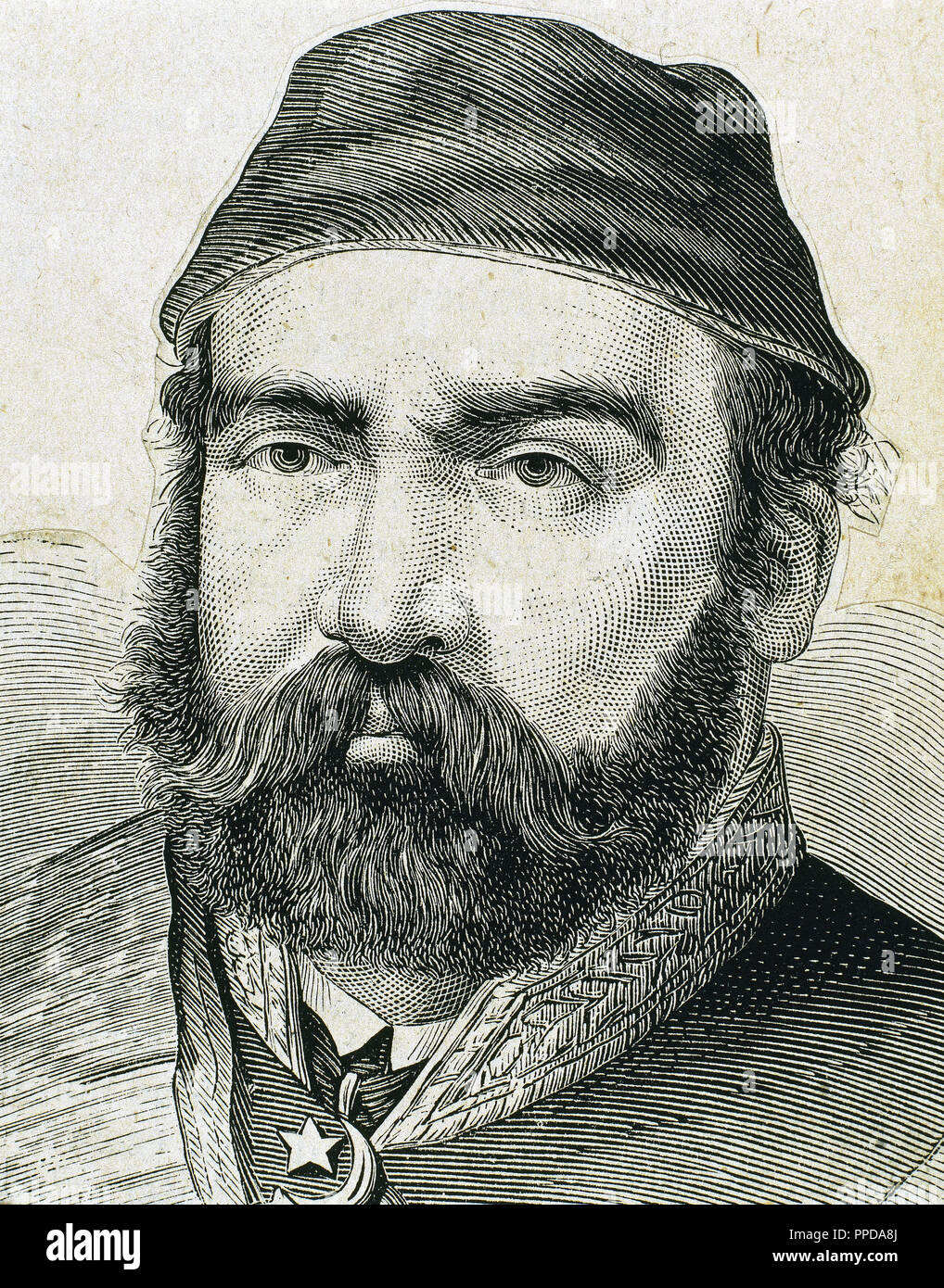 ABDUL AZIZ (1830-1876). Sultan of Turkey. Deposed and murdered and 1876 ...