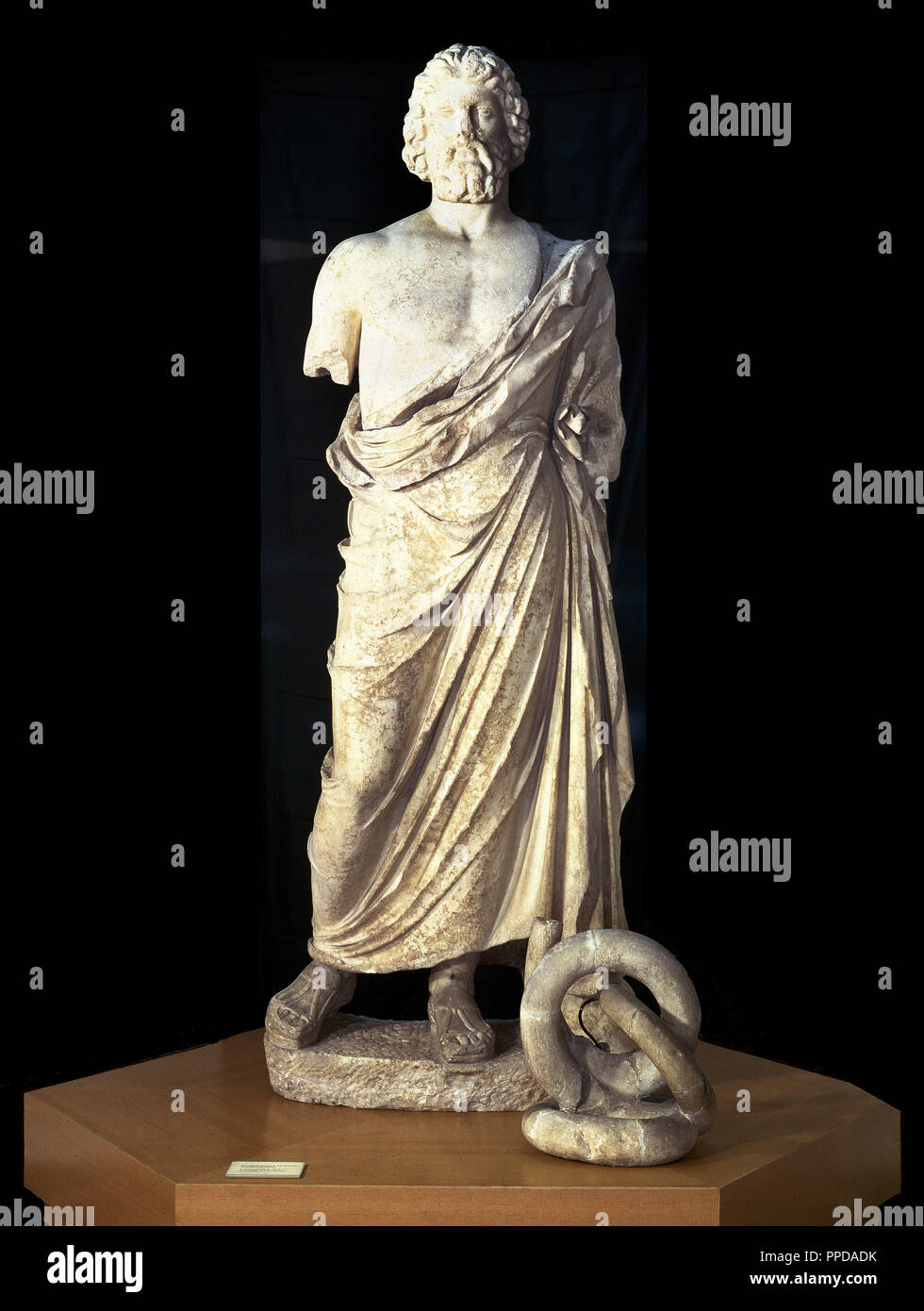 Aesculapius. Marble sculpture. Third century BC. Archaeological Museum ...