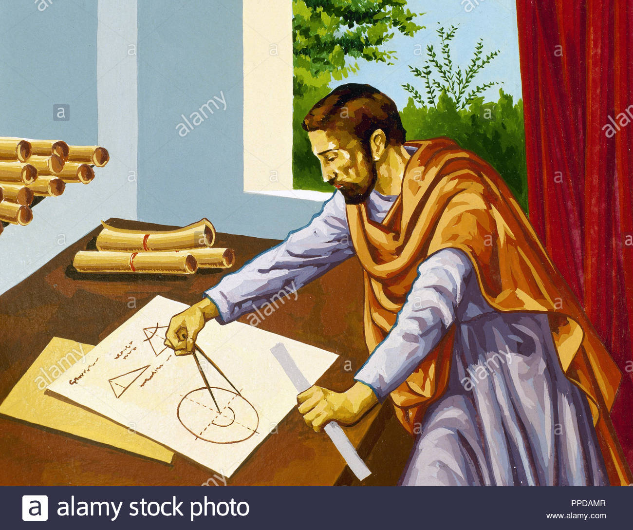 Euclid Of Alexandria Stock Photos & Euclid Of Alexandria Stock Images ...